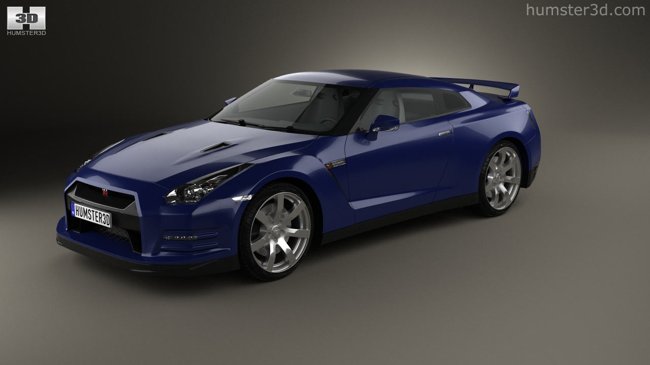 360 view of Nissan GT-R (R35) 2015 3D model - 3DModels store