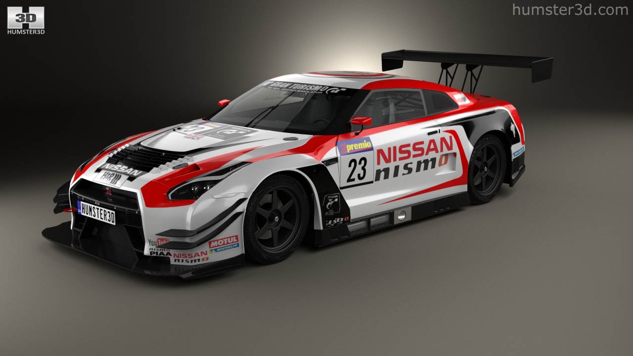 360 view of Nissan GT-R Nismo GT300 2017 3D model - 3DModels store