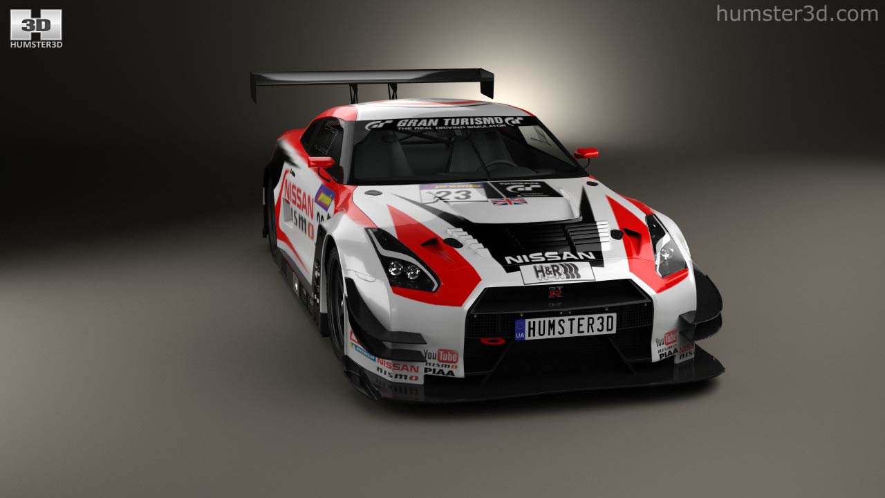 360 view of Nissan GT-R Nismo GT300 2017 3D model - 3DModels store