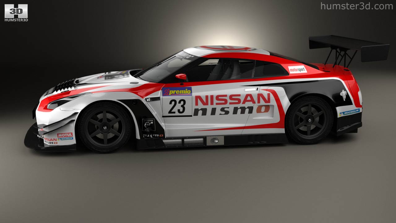 360 view of Nissan GT-R Nismo GT300 2017 3D model - 3DModels store