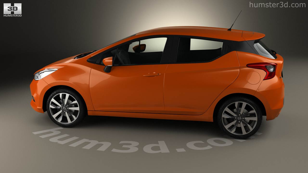 360 view of Nissan Micra 2019 3D model - 3DModels store