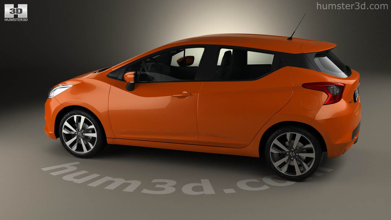 360 view of Nissan Micra 2019 3D model - 3DModels store