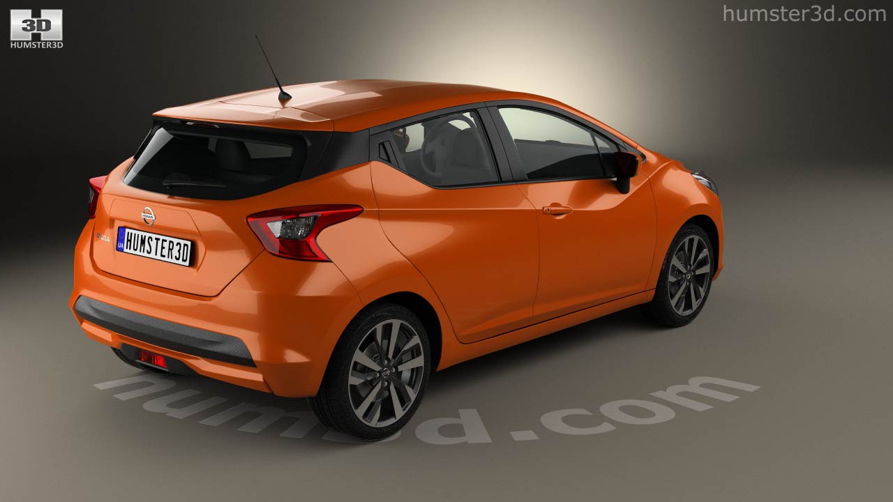 360 view of Nissan Micra 2019 3D model - 3DModels store
