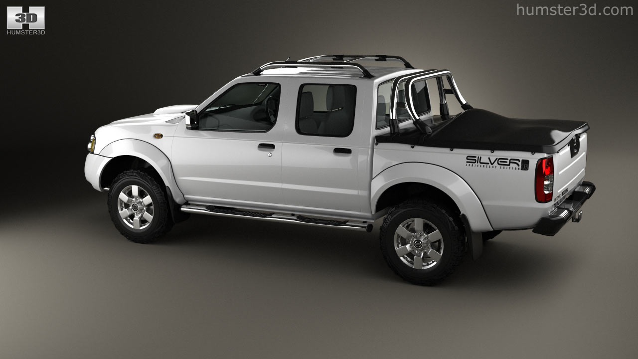 360 view of Nissan Navara (NP300) Double Cab Hardbody Silver 2016 3D ...