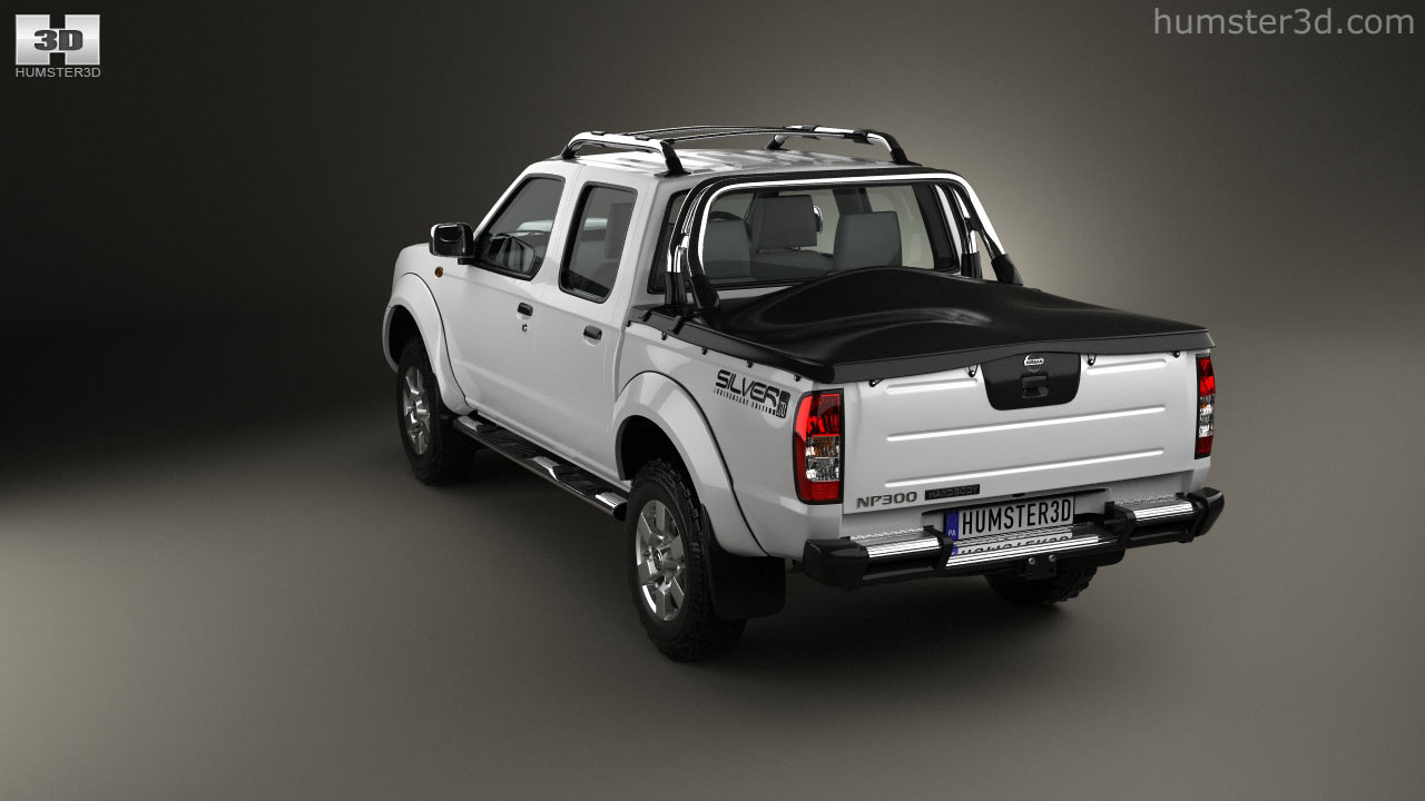 360 view of Nissan Navara (NP300) Double Cab Hardbody Silver 2016 3D ...