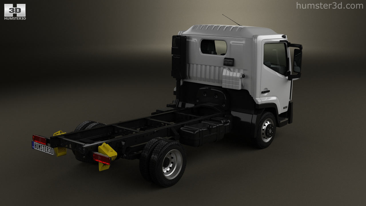360 view of Nissan NT 500 Chassis Truck 2017 3D model - 3DModels store
