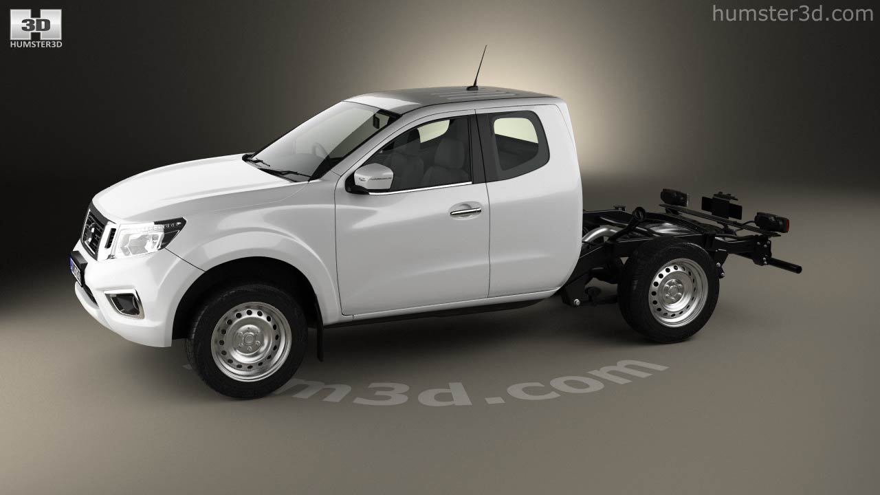360 view of Nissan Navara King Cab Chassis 2018 3D model - 3DModels store
