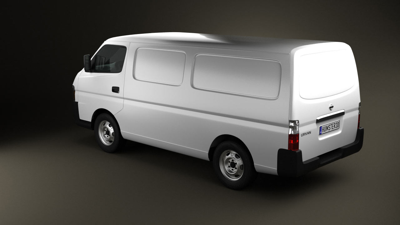 360 view of Nissan Urvan Panel Van Low Roof 2014 3D model - 3DModels store