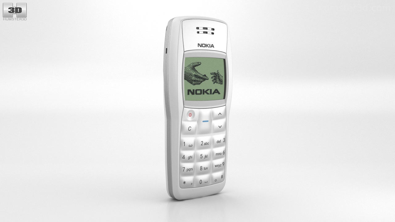 360 view of Nokia 1100 White 3D model - 3DModels store
