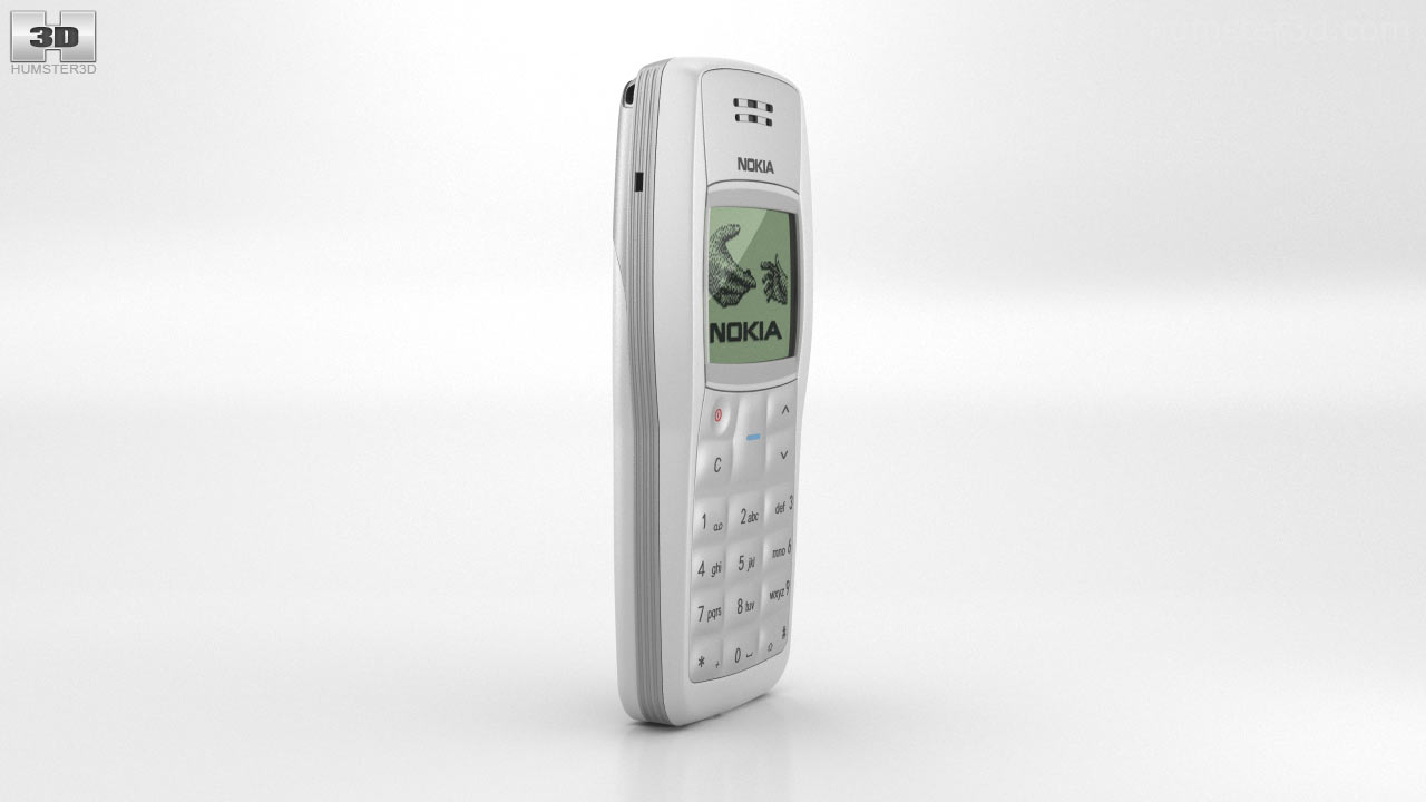 360 view of Nokia 1100 White 3D model - 3DModels store