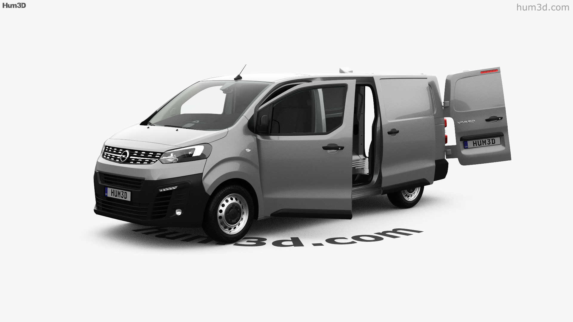 360 view of Opel Vivaro Panel Van L3 with HQ interior 2022 3D model ...