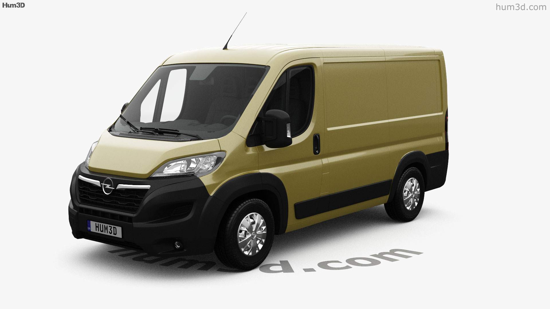 360 view of Opel Movano Panel Van L1H1 2024 3D model - 3DModels store