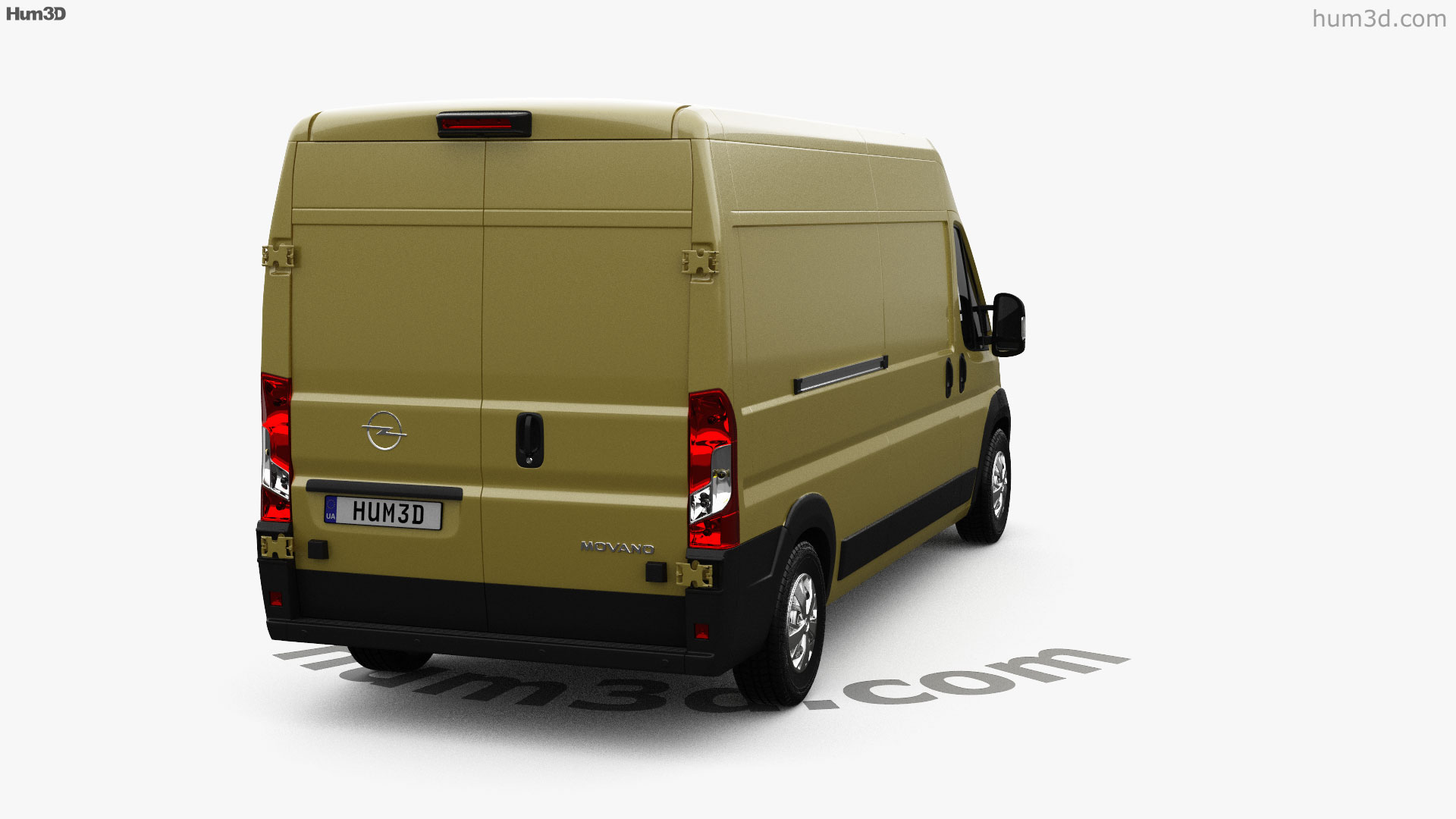 360 view of Opel Movano Panel Van L3H2 2024 3D model - 3DModels store