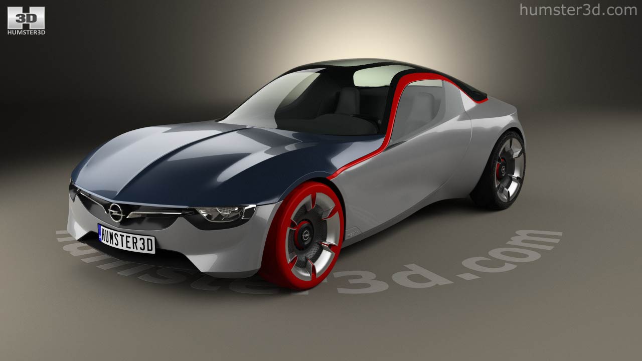 360 view of Opel GT 2017 3D model - 3DModels store