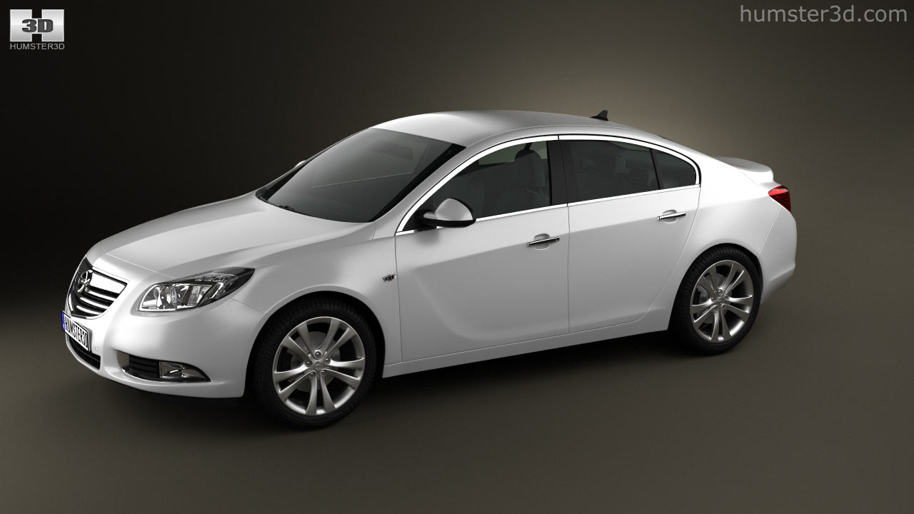 360 view of Opel Insignia sedan 2012 3D model - 3DModels store