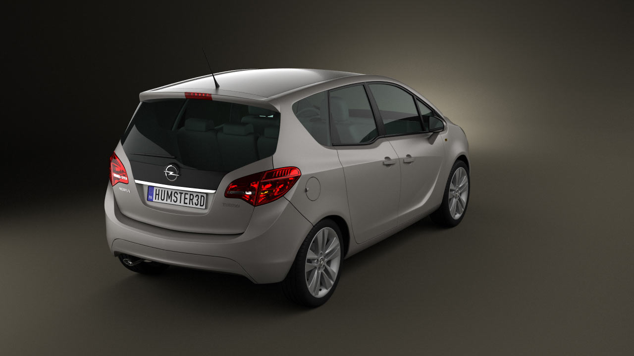 360 view of Opel Meriva B 2012 3D model - 3DModels store