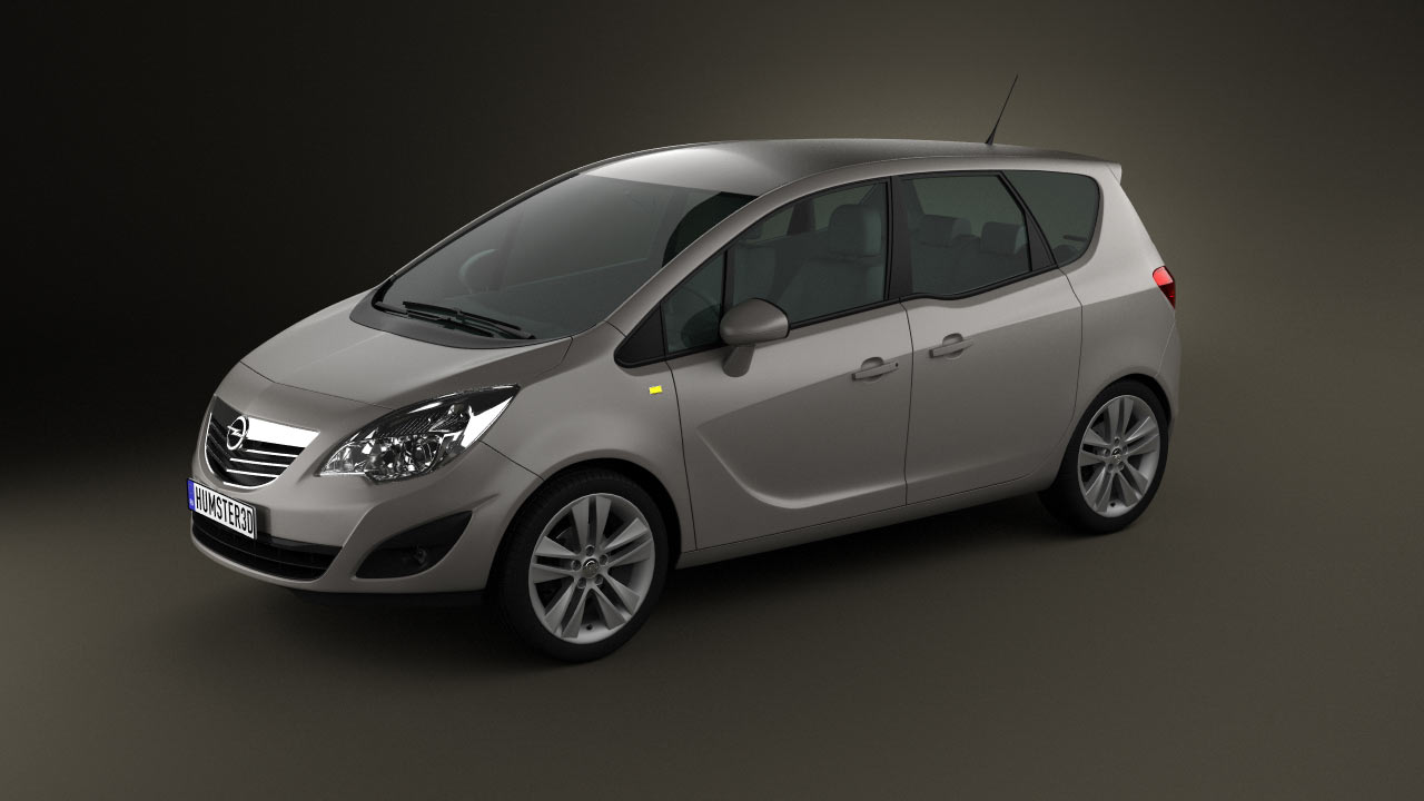 360 view of Opel Meriva B 2012 3D model - 3DModels store