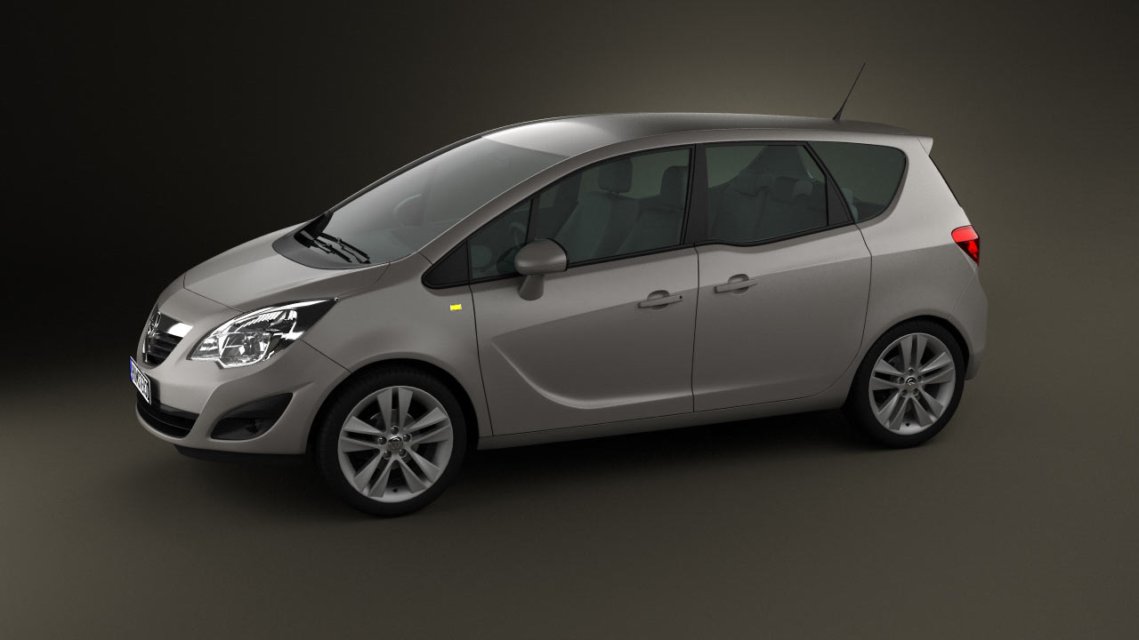 360 view of Opel Meriva B 2012 3D model - 3DModels store