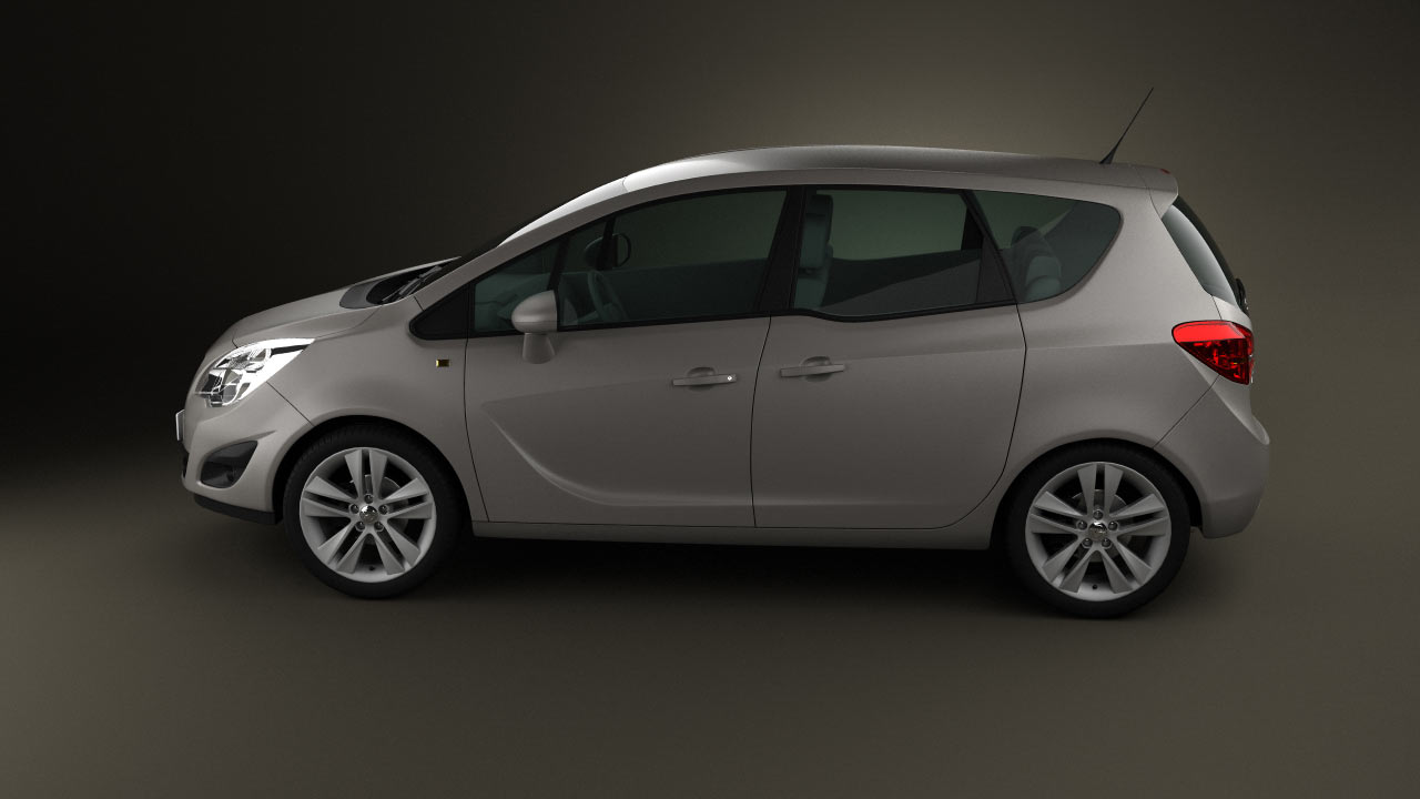 360 view of Opel Meriva B 2012 3D model - 3DModels store