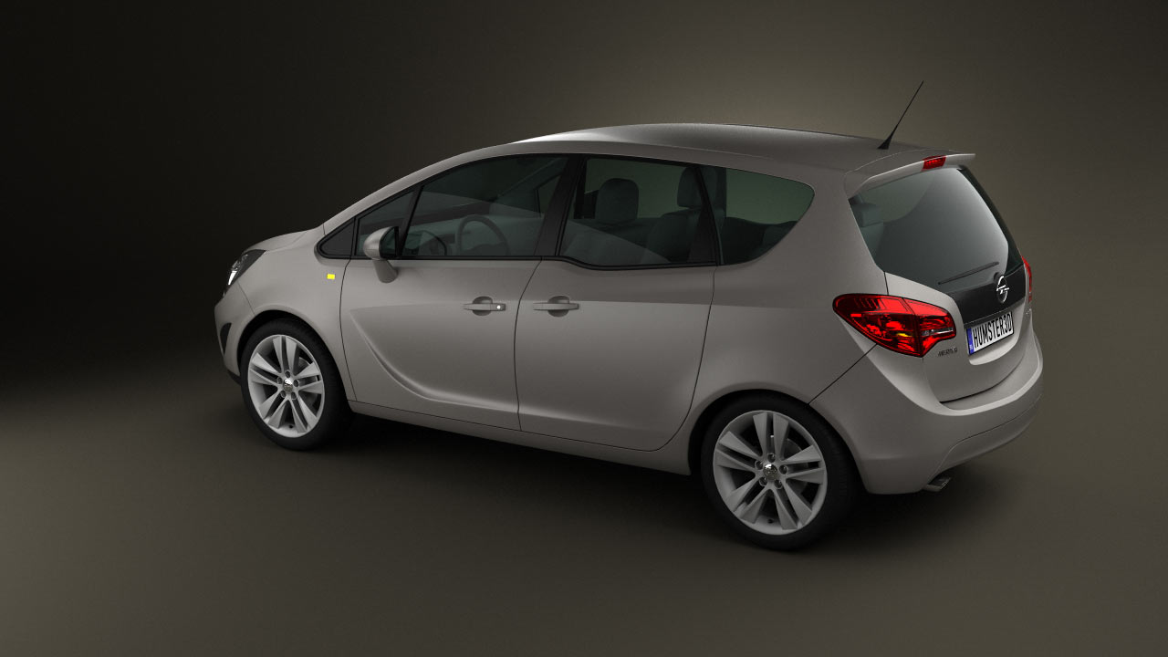 360 view of Opel Meriva B 2012 3D model - 3DModels store