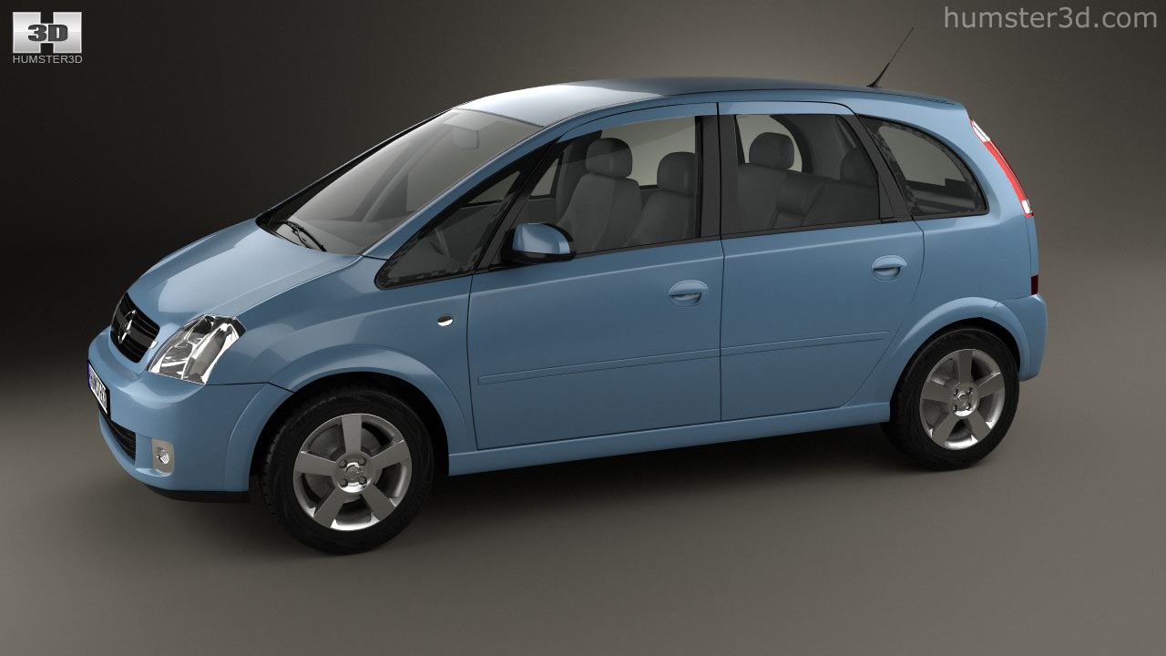 360 view of Opel Meriva (A) 2006 3D model - 3DModels store