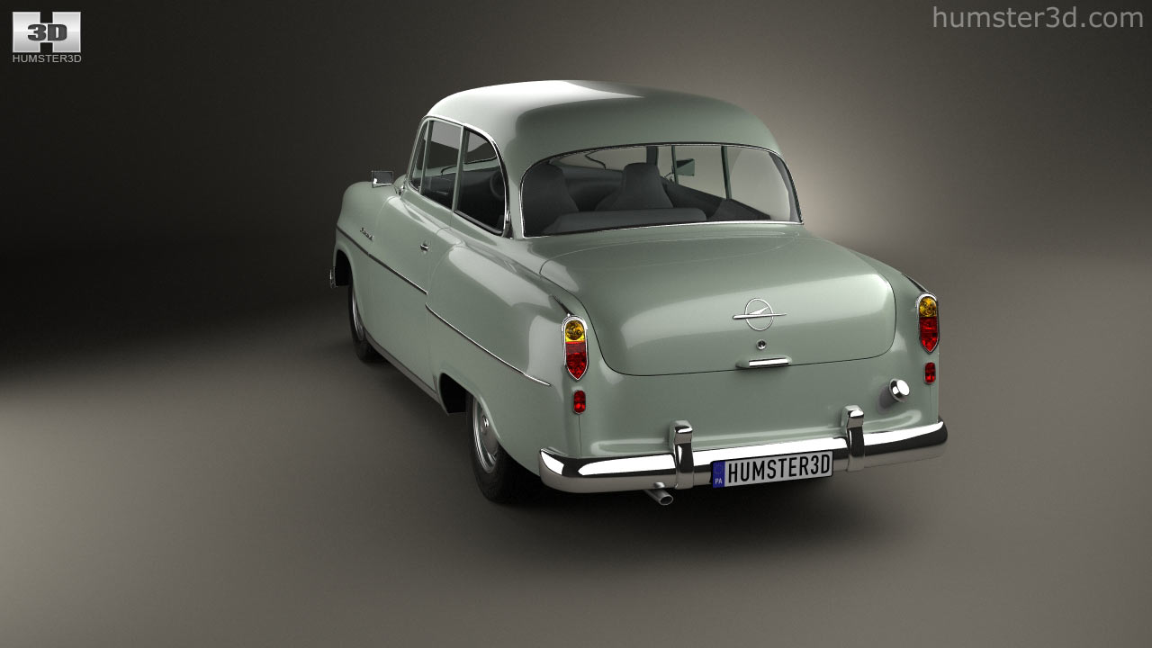 360 view of Opel Olympia Rekord 1956 3D model - 3DModels store