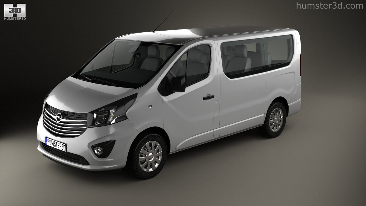 360 view of Opel Vivaro Passenger Van 2017 3D model - 3DModels store