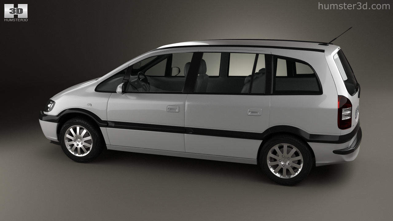 360 view of Opel Zafira (A) 2005 3D model - 3DModels store