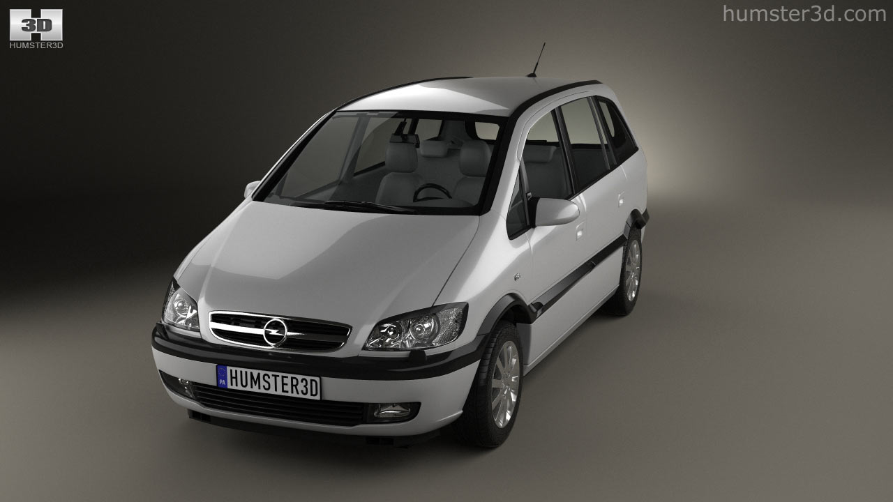 360 view of Opel Zafira (A) 2005 3D model - 3DModels store