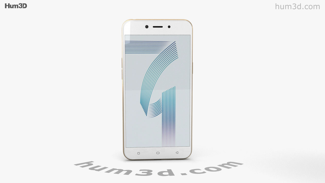 360 view of Oppo A71 Gold 3D model - 3DModels store