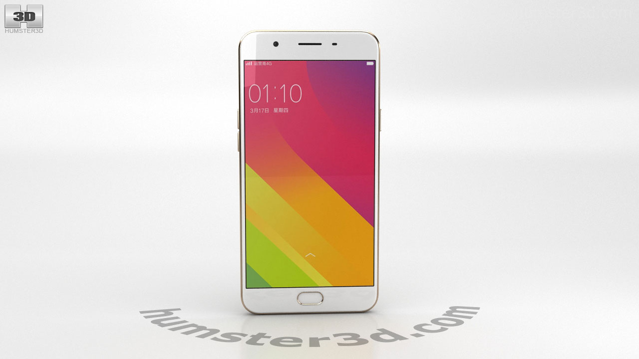 360 view of Oppo A59 Gold 3D model - 3DModels store
