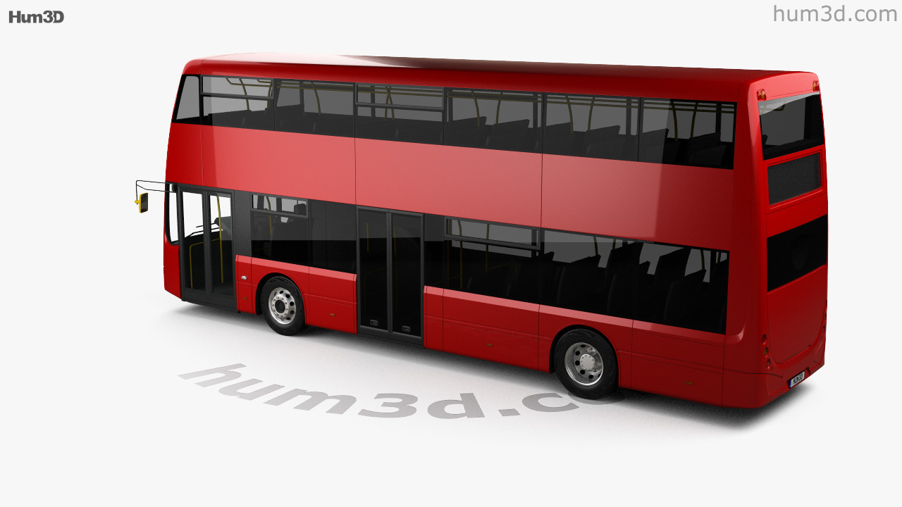 360 view of Optare MetroDecker bus 2014 3D model - 3DModels store