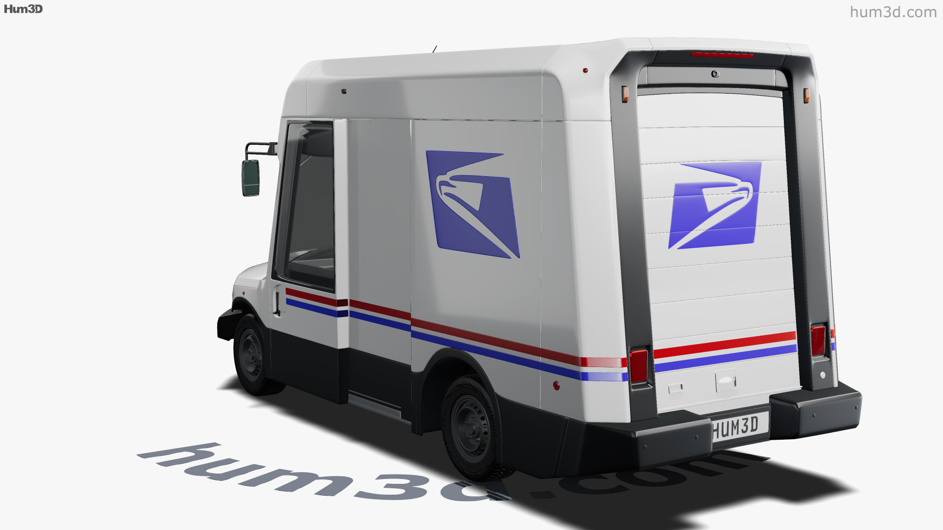 360 view of Oshkosh NGDV USPS Van 2024 3D model - 3DModels store