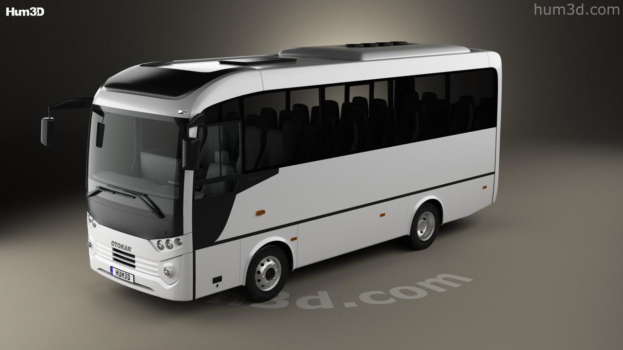 360 view of Otokar Tempo bus 2014 3D model - 3DModels store