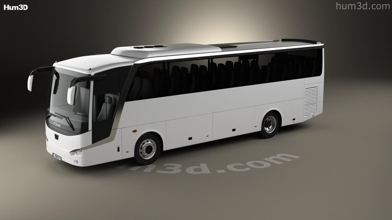 360 view of Otokar Vectio 250T bus 2007 3D model - 3DModels store