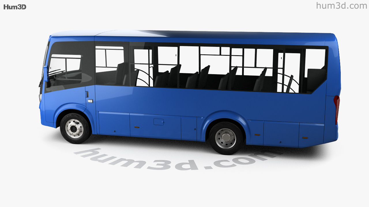 360 view of PAZ Vector Next bus 2017 3D model - 3DModels store