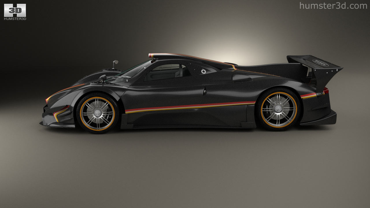 360 view of Pagani Zonda Revolucion 2017 3D model - 3DModels store