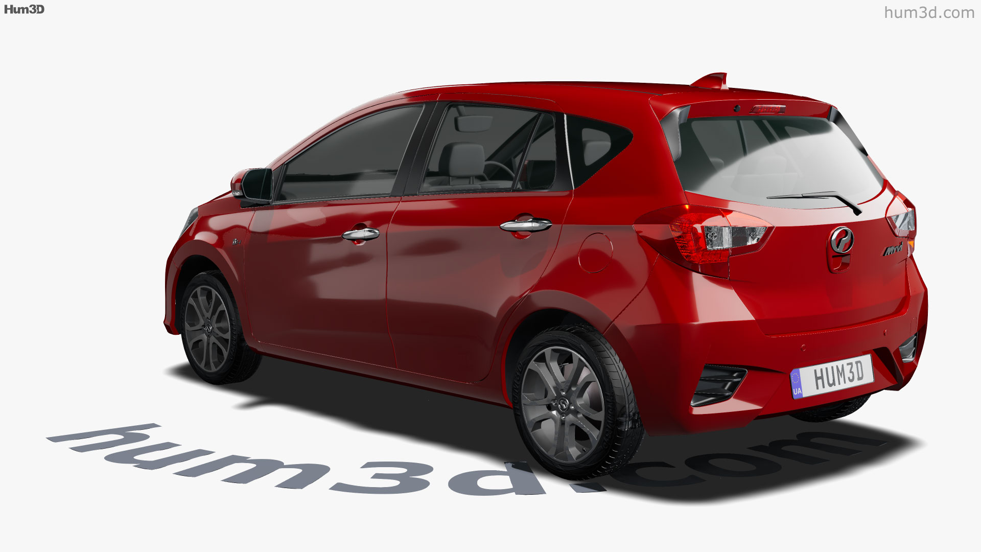 360 view of Perodua Myvi 2022 3D model - 3DModels store