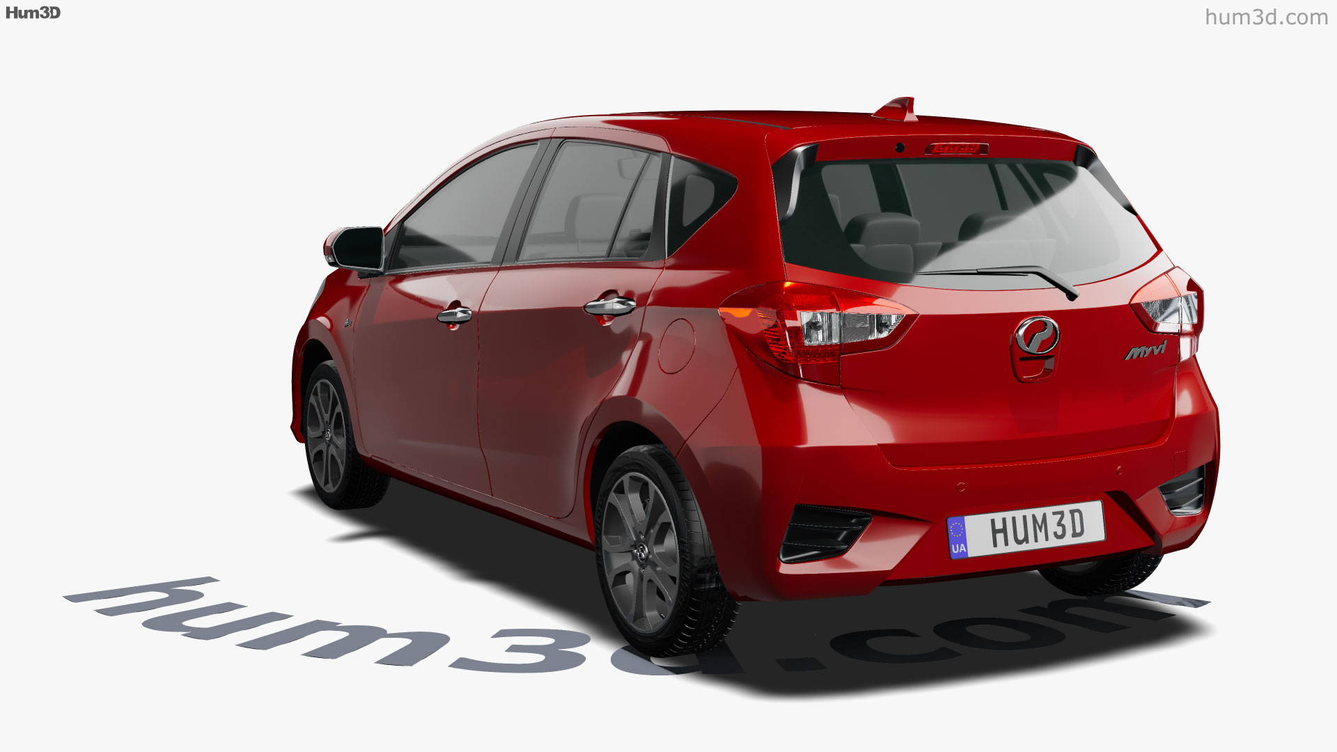 360 view of Perodua Myvi 2022 3D model - 3DModels store