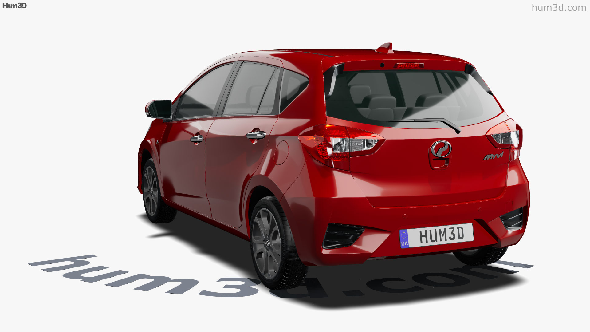 360 view of Perodua Myvi 2022 3D model - 3DModels store