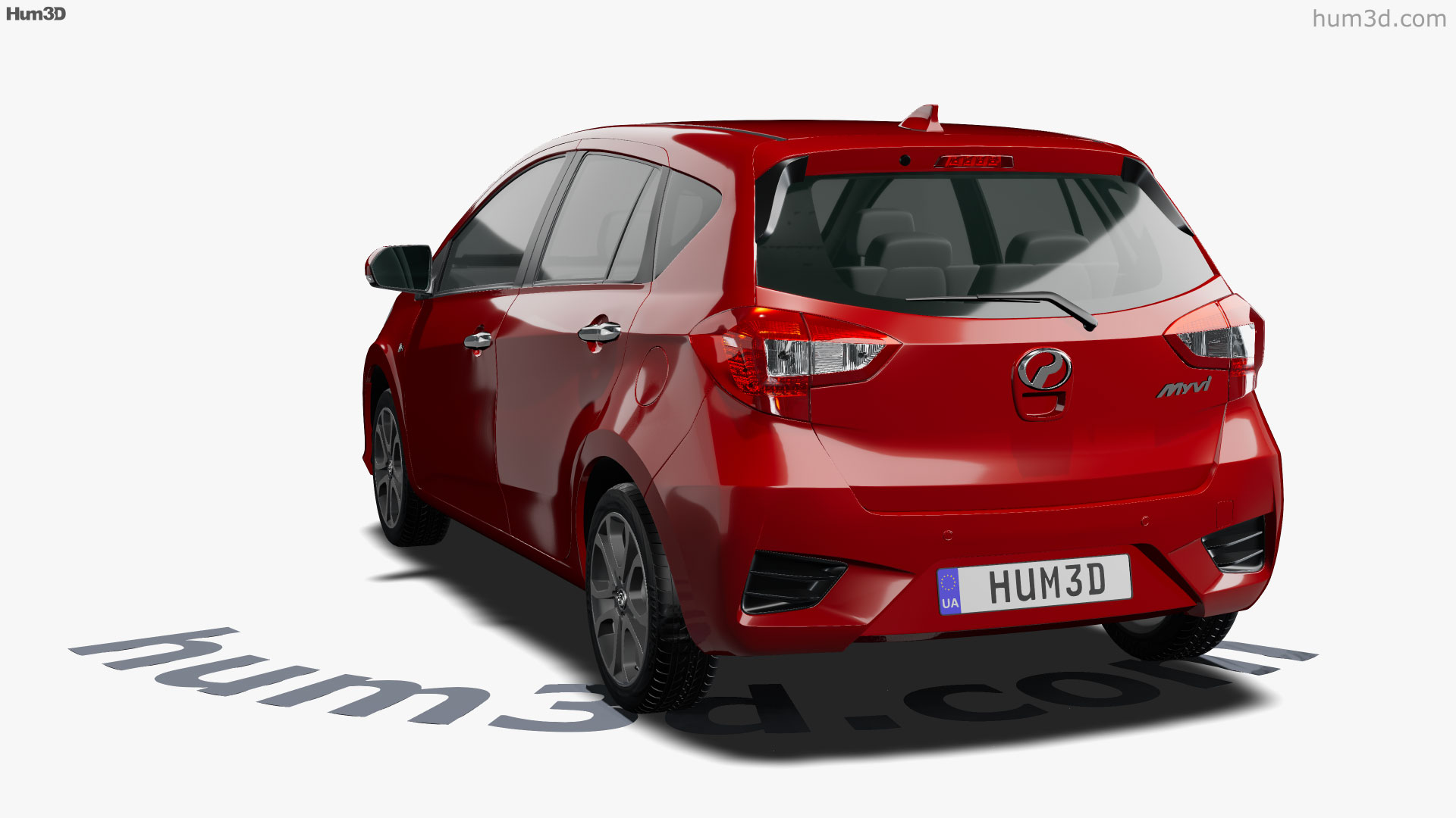 360 view of Perodua Myvi 2022 3D model - 3DModels store
