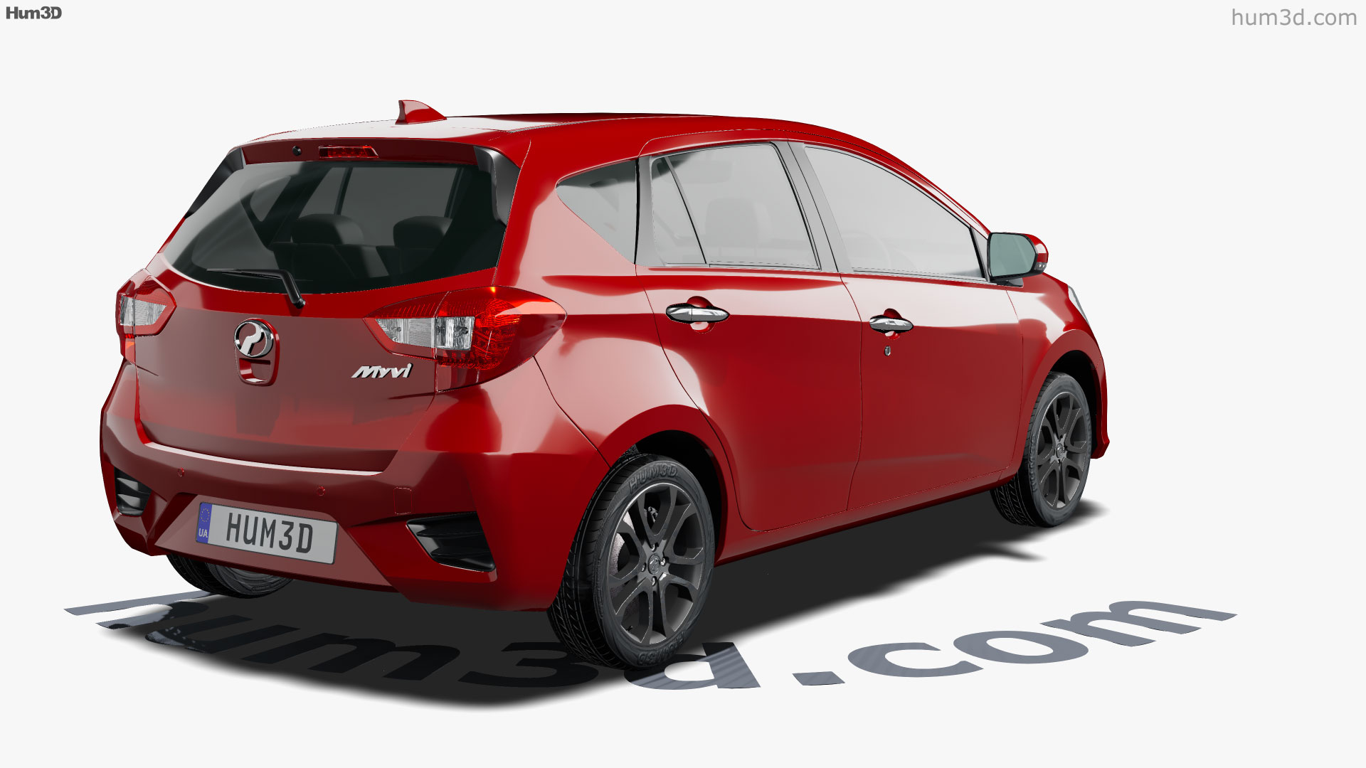 360 view of Perodua Myvi 2022 3D model - 3DModels store