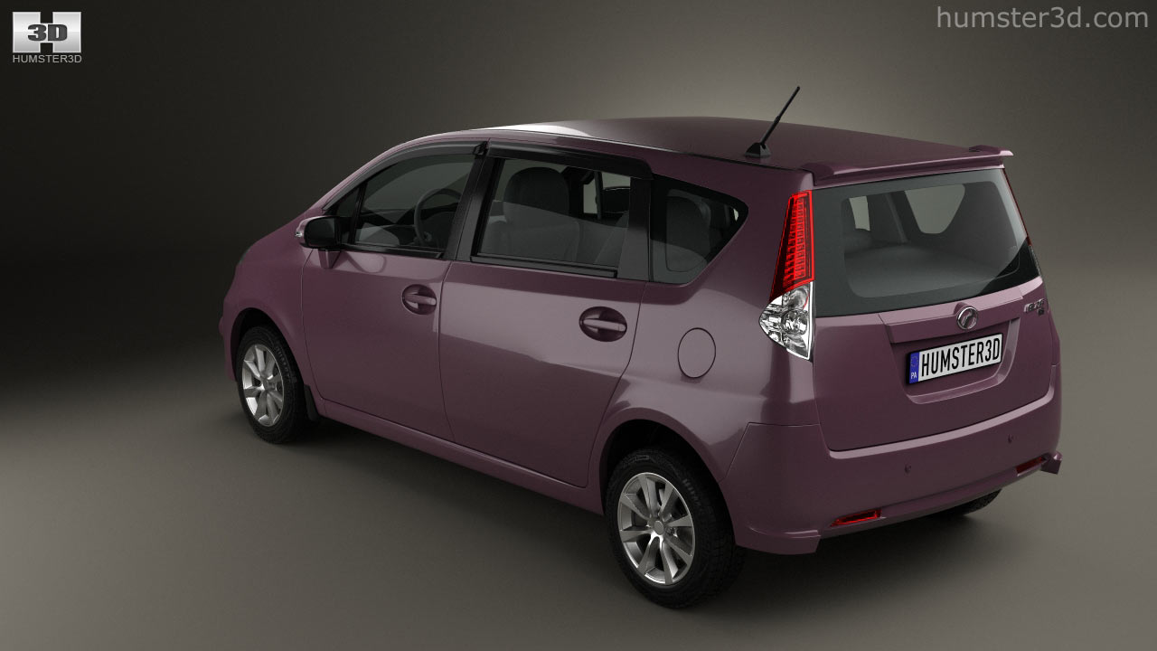 360 view of Perodua Alza 2014 3D model - 3DModels store