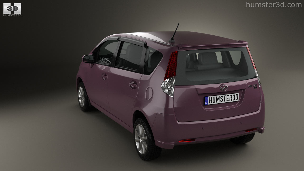 360 view of Perodua Alza 2014 3D model - 3DModels store