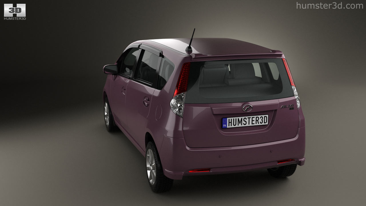 360 view of Perodua Alza 2014 3D model - 3DModels store