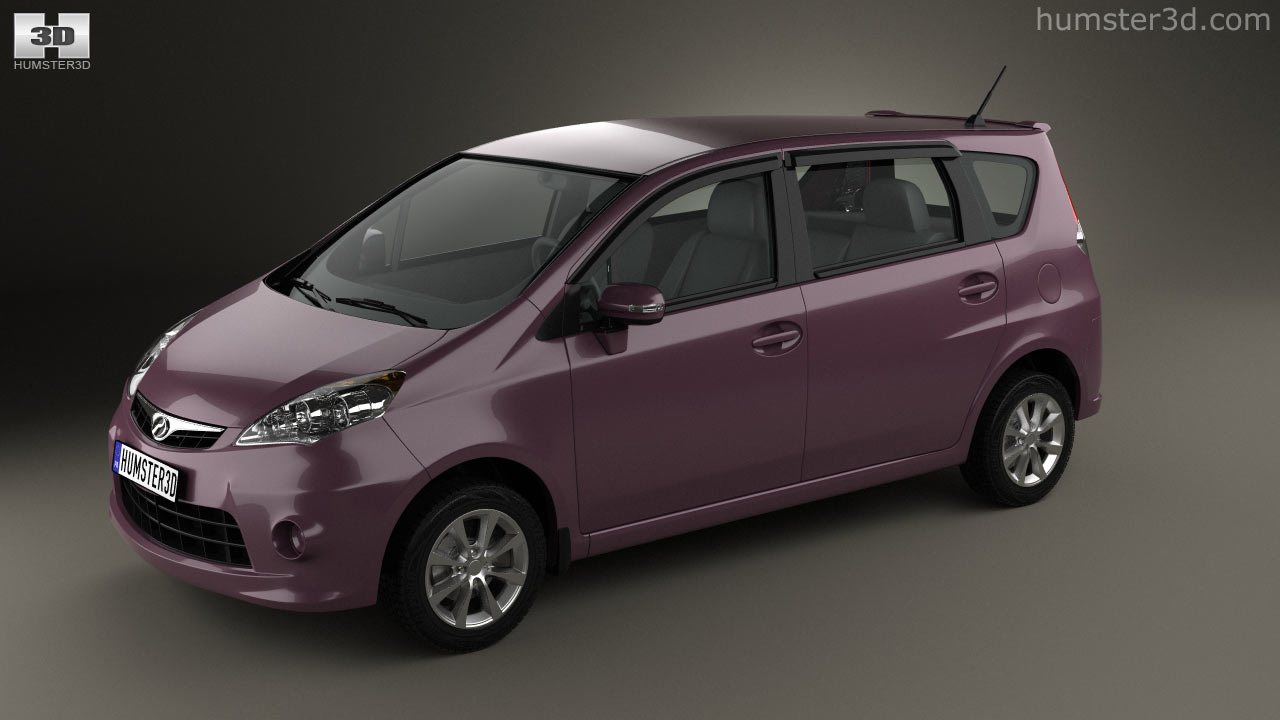 360 view of Perodua Alza 2014 3D model - 3DModels store