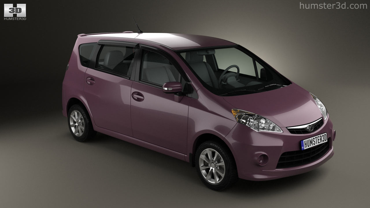 360 view of Perodua Alza 2014 3D model - 3DModels store