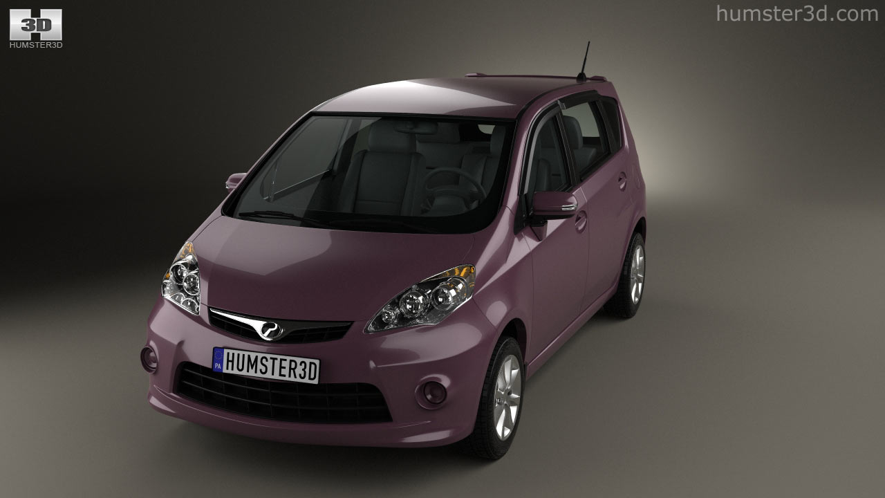 360 view of Perodua Alza 2014 3D model - 3DModels store