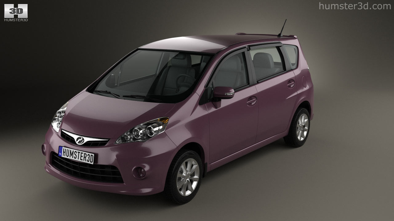 360 view of Perodua Alza 2014 3D model - 3DModels store