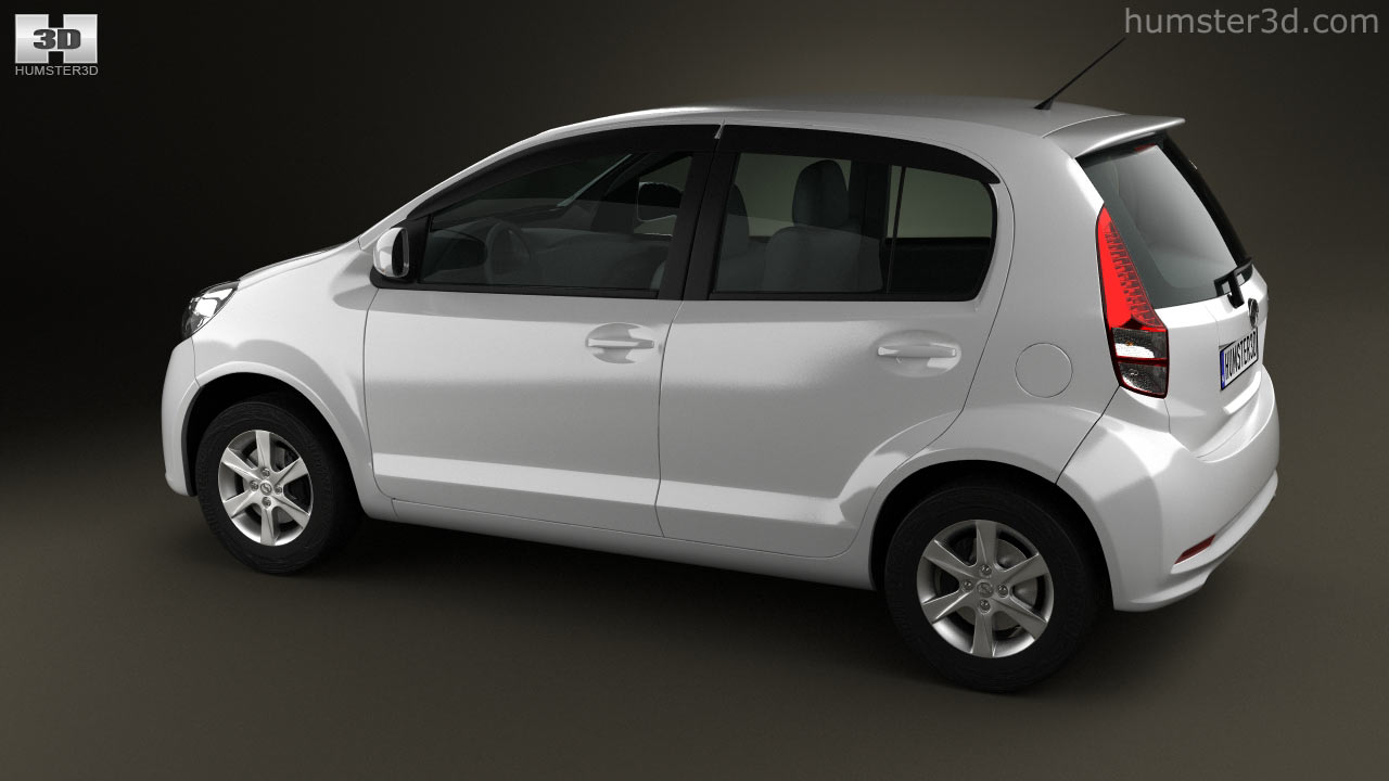 360 view of Perodua MyVi 2014 3D model - 3DModels store